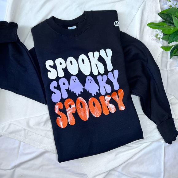 Sweaters | Crewsweater Handmade Spooky Design | Poshmark